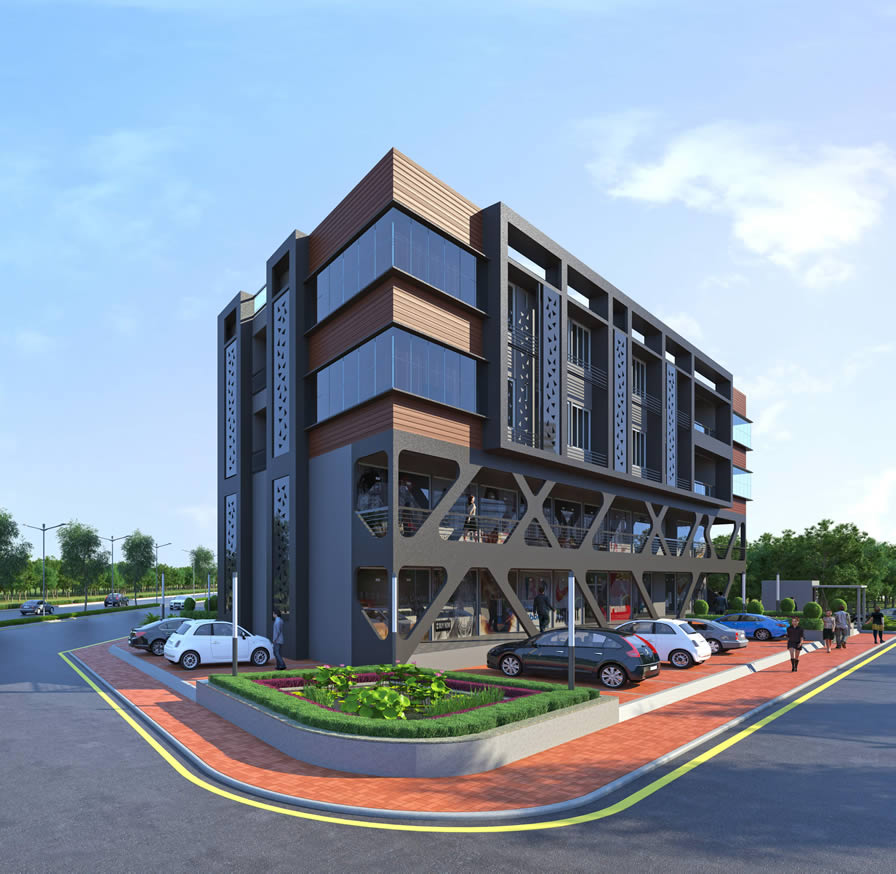 Manidhar Mall, Bechraji - Kunal Shah Architects